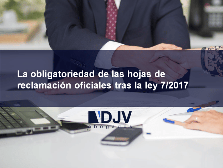 Las hojas de reclamaciones