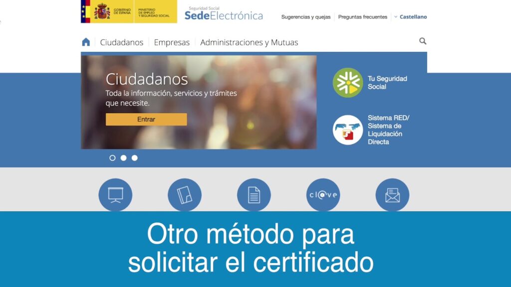 Solicitar informe de Vida laboral